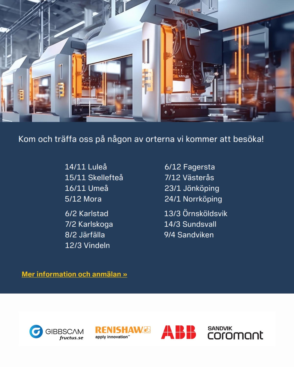 En halvdag med automatiserad tillverkning med kontroll - SVMF